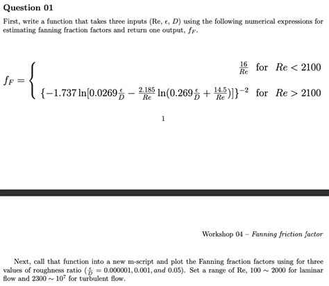 Solved Question 01 First Write A Function That Takes Three