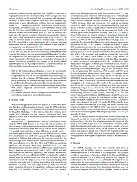 Improving Brain Tumor Classification Performance With An Effective Approach Based On New Deep