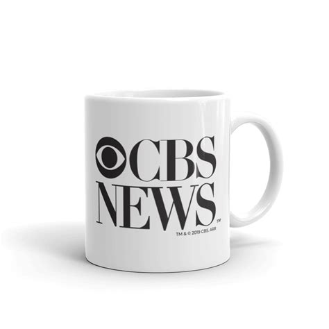 Cbs News Weinlese Logo Weiß Tasse Paramount Shop