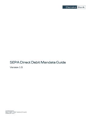 Fillable Online Sepa Mandato Sepa Direct Debit Mandate Form Fax Email