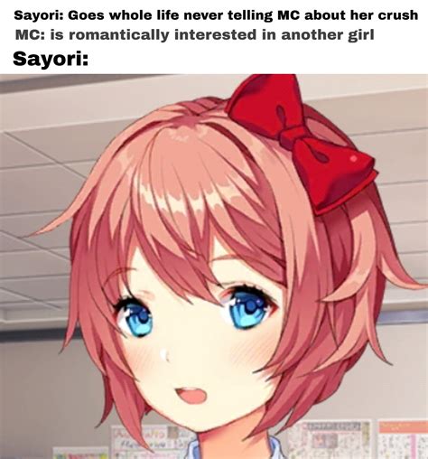 Surprised Sayori R Ddlc