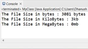 How To Get The Size Of A File In Java Geeksforgeeks