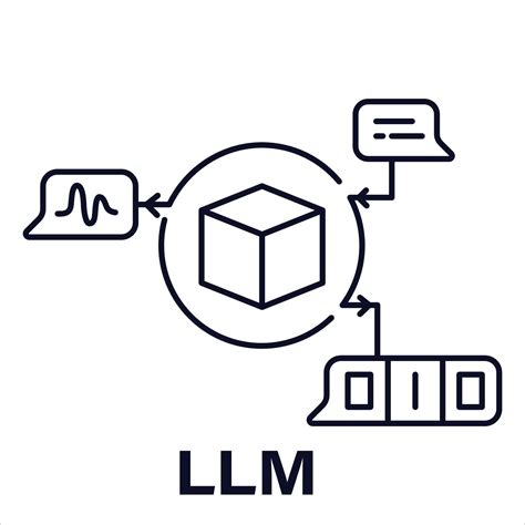 Large Language Model Advanced Text Generation Ai Vector Editable Stroke Icon Vector Icon
