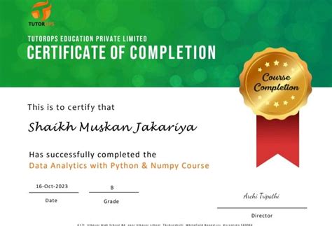 Muskan Shaikh On Linkedin Tutorops Dataanalytics