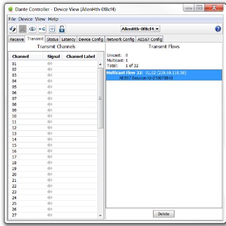 Dante How Do I Enable AES On My M DANTE Module Allen Heath