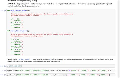 Solved Question Grading Schemes Points At McMaster Chegg