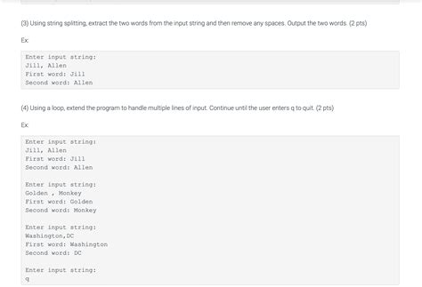Solved 1 Prompt The User For A String That Contains Two
