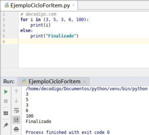 Python Ciclo For Decodigo Com