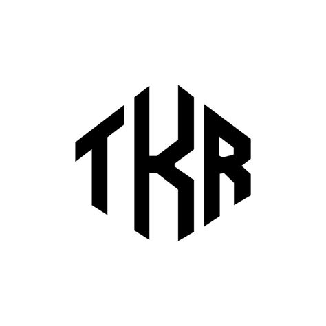 Diseño De Logotipo De Letra Tkr Con Forma De Polígono Diseño De