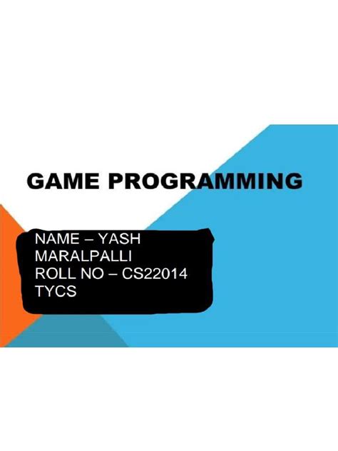 game programming pdf