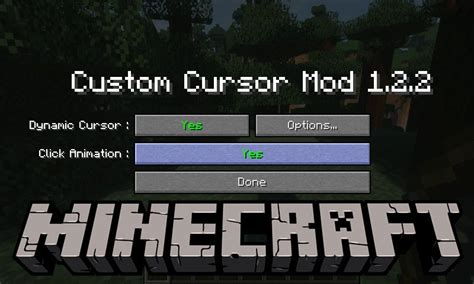 Cursor Mod 1 19 2 1 18 2 Change Your In Game Cursor Mc Mod Net
