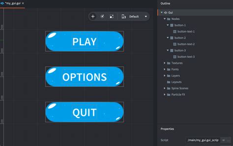 Gui Scenes In Defold