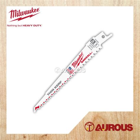 Milwaukee Wood Cutting Sawzall Blade 48 00 5035 [6] 5tpi Aurous