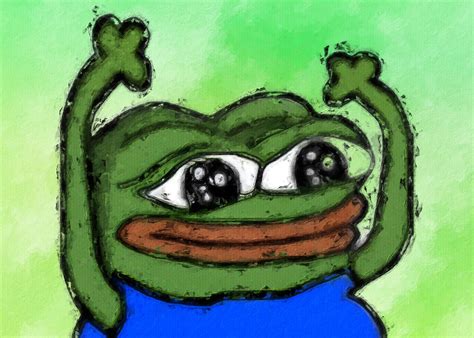 Pepe The Frog Meme Poster Picture Metal Print Paint By Meme Daily