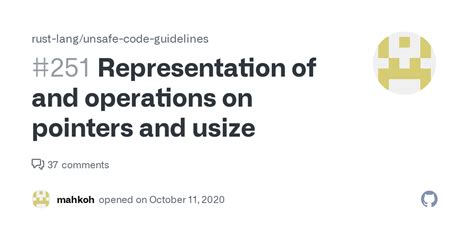 Representation Of And Operations On Pointers And Usize Issue Rust Lang Unsafe Code