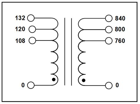 Single Phase Multi Tap Transformer 0 5 Kva P N 18407 L C Magnetics
