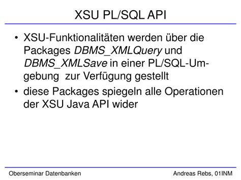 Ppt Understanding Oracle Xsu For Xml Applications Powerpoint Presentation Id3796725
