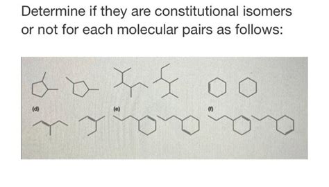 Solved Determine if they are constitutional isomers or not | Chegg.com