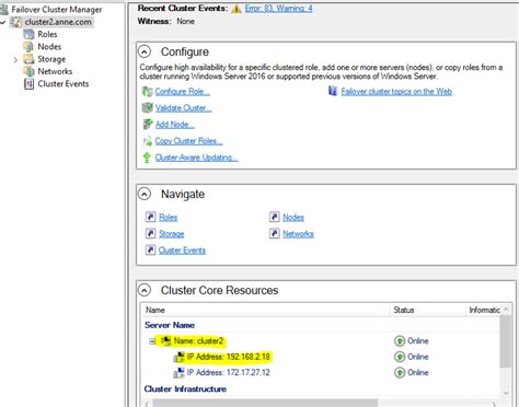 Failover Cluster Is Adding Dns A Record For Cluster Name Pointing To