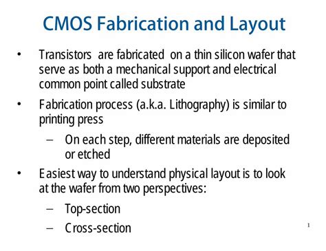 Pdf Cmos Fabrication And Layout Ewu · Pdf Filecmos Fabrication And