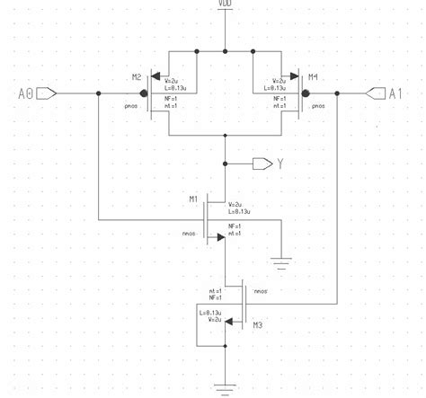 Cmos Nand Gate Schematic Circuit Diagram Vrogue Co