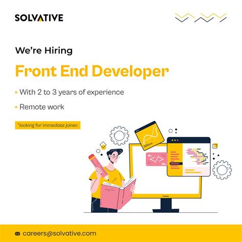 Solvative On Linkedin Immediatejoiners Frontenddeveloper Careeropportunity Frontend 69