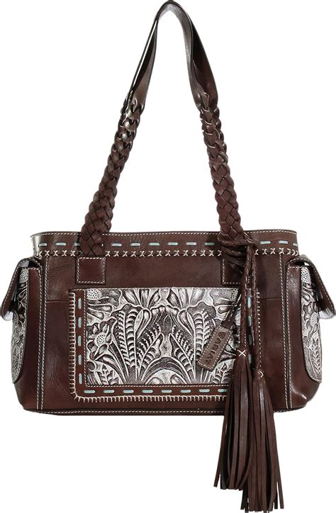 Ariat Womens Rori Conceal Carry Satchel Handbag Dark