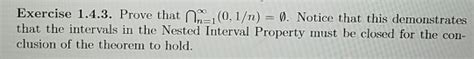 Solved Exercise 143 Prove That 01n 0 Notice That