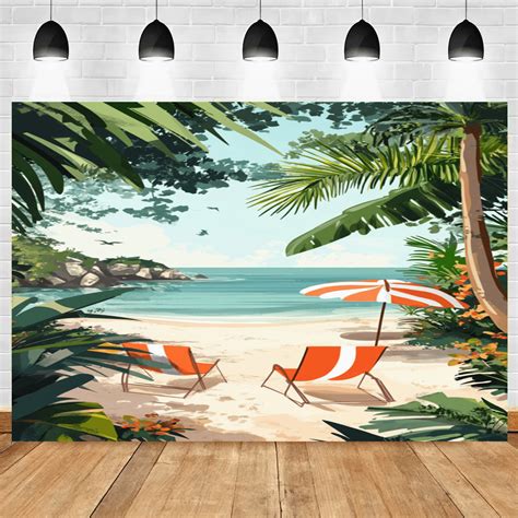 Tropical Beach Scene32 Natural Scenic Backdrops Summer Landscape