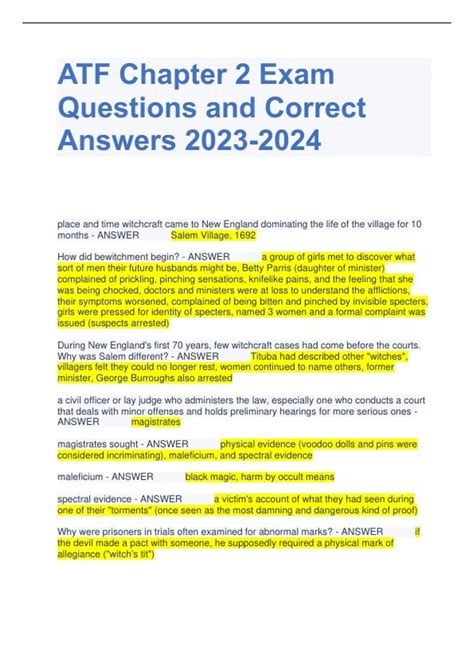 Atf Chapter 2 Exam Questions And Correct Answers Atf Stuvia Us