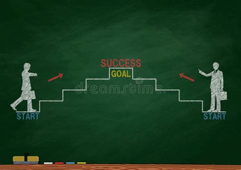 Background Of Chart Diagrams Drawn With Chalk On A Blackboard Stock