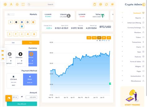 Crypto Bootstrap Admin Dashboard With Tokenize Admin Template