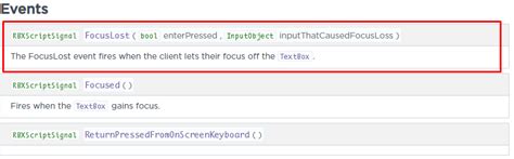 Is There A Way To Detect When A Player Stops Has Finished Typing In A