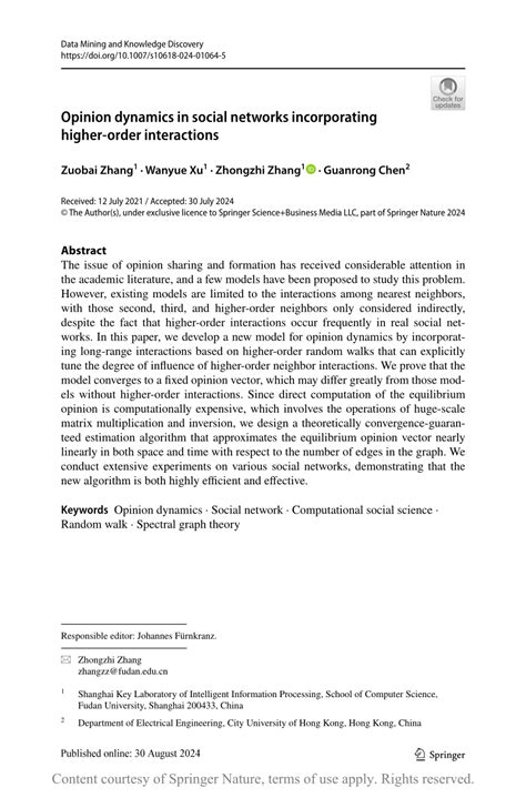 Opinion Dynamics In Social Networks Incorporating Higher Order