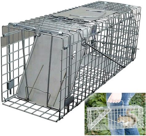 Amazon.com : One-Door Live Animal Traps Cage for Rabbit, Squirrel, Possum, Skunk, Kitten, Mink ...