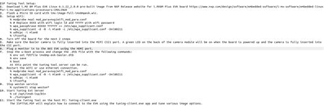 about imx8mplus board tuningext start the isp server failed nxp