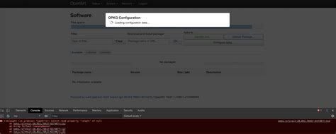 OPKG Configuration Isn T Loading Issue Openwrt Luci GitHub