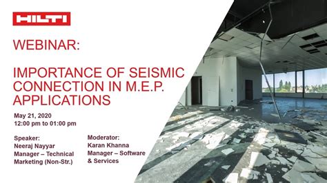 Importance Of Seismic Connection In Mep Applications Enginee