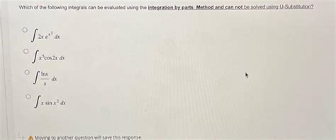 solved which of the following integrals can be evaluated