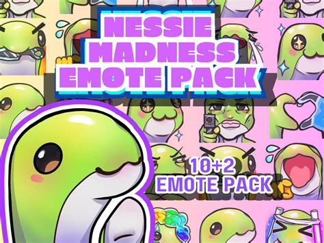 Nessie From Apex Legends Emote Pack Twitch Emotes Stickers Nessie Emote Madness 10 2 Pcs