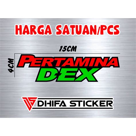 Jual Stiker Pertamina Dex Stiker Cutting Stiker Motor Shopee Indonesia