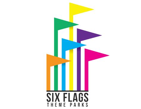 Six Flags Logo Drawing At Caleb Venning Blog