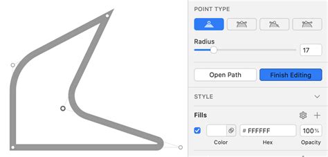 Swift Specifying Uibezierpath Points With Corner Radii Like In Drawing Apps Eg Sketch