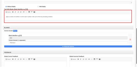 Question Creation FIB Help Center