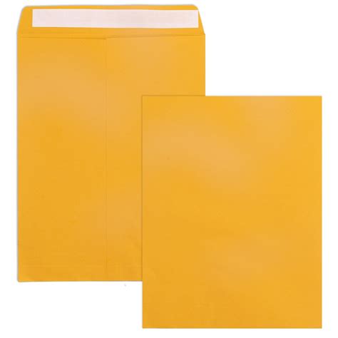 10x13 Catalog Envelopes Self Seal 100 Pack Goefun 100gsm Paper Yellow