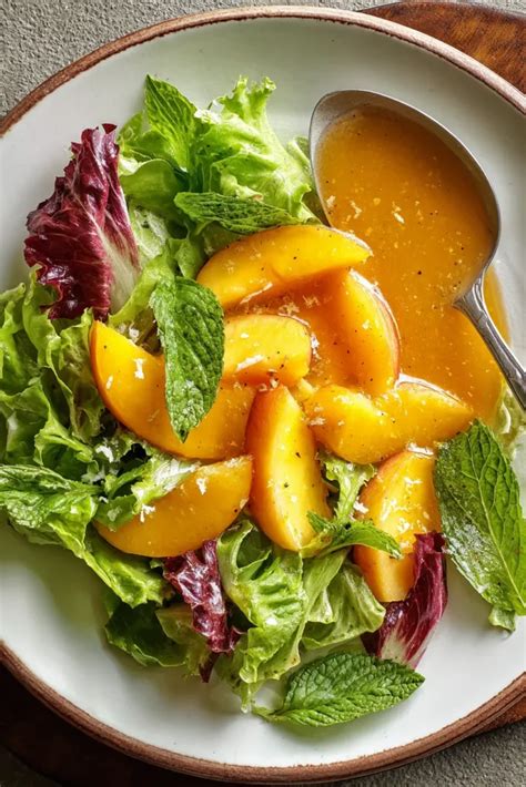 Healthy Peach Salad Dressing Cooking With Martha
