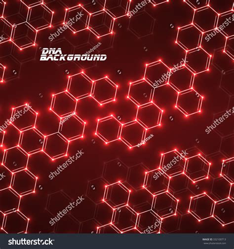 Abstract Molecular Structures Technology Background Vector Stock Vector