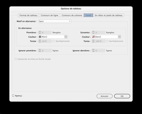 Solved Alternating Pattern In Table Adobe Community 13423879