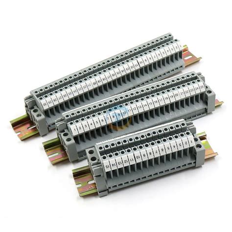 Uk2 5b Screw Terminal Blocks Modular Din Rail Mounted Strips 32a 690v