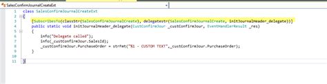dynamics ax concoction using x delegates in the new dynamics ax aka
